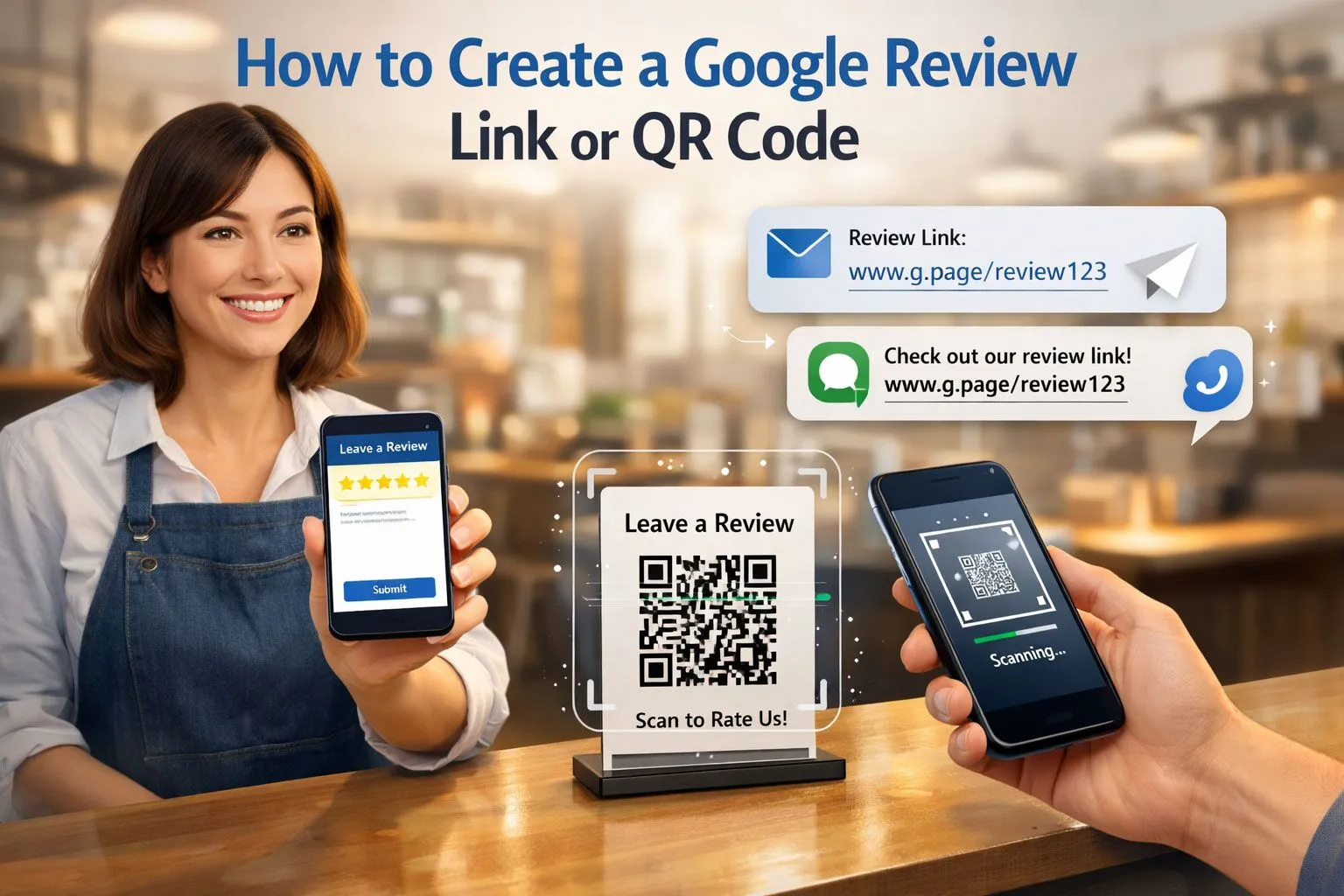 How to Create a Google Review Link or QR Code - Click Return